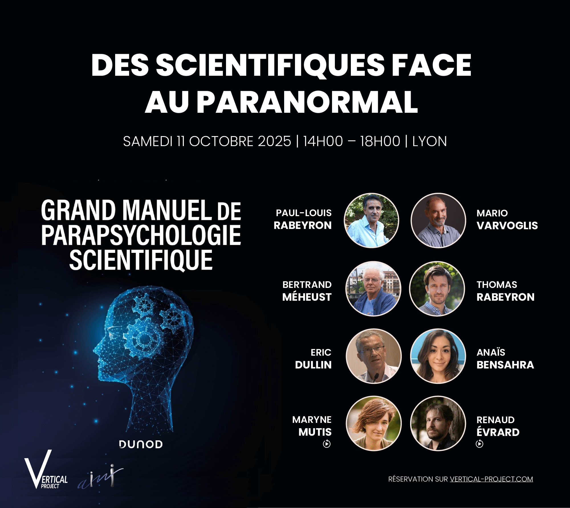 Colloque : Des scientifiques face au Paranormal - Lyon, 11 Octobre